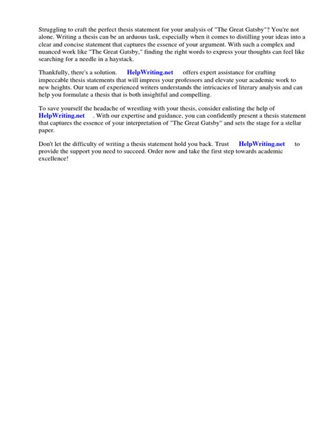 Great Gatsby Thesis Statement Examples Pdf Great Gatsby Thesis Statement Examples Pdf
