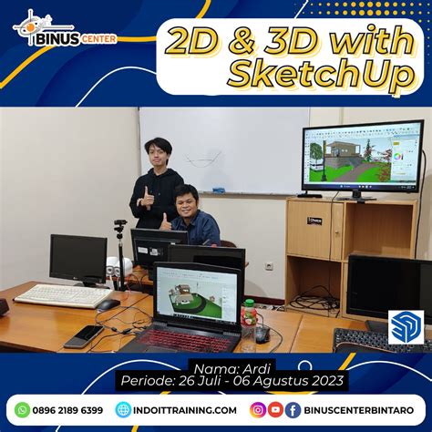 2d And 3d With Sketchup Binus Center Bintaro Binus Center