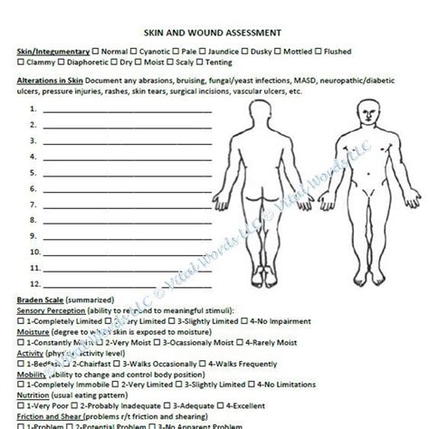 Skin Assessment Form Etsy