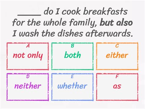 Correlative Conjunctions Quiz