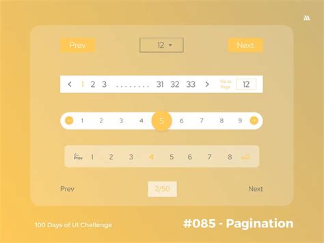 Ui Pagination Designs Themes Templates And Downloadable Graphic Elements On Dribbble