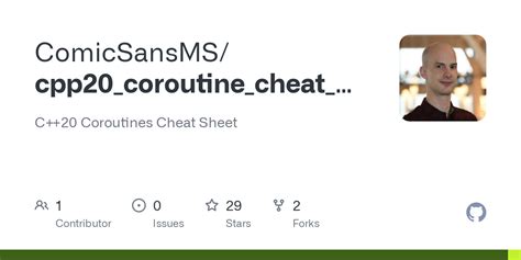 Github Comicsansmscpp20coroutinecheatsheet C20 Coroutines Cheat Sheet