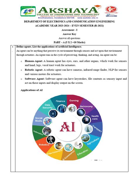 Aiml Cia Ii Question Paper Ece Anskey Pdf Statistical