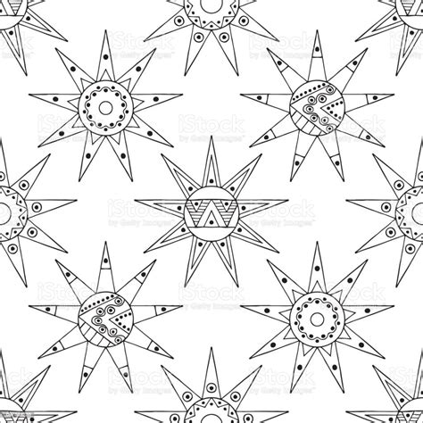 벡터 손으로 그려진된 완벽 한 패턴 장식 양식된 흑백 유치 해 낙서 스케치 스타일 그래픽 일러스트 레이 션 배경 장식 귀여운 손 그림입니다 선 도면입니다 패턴에 대한 스톡