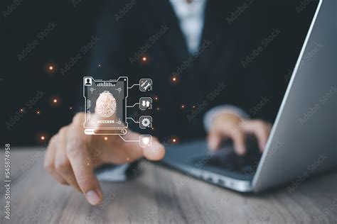 Fingerprint Scan Provides Security Access With Biometrics Identification Business Technology
