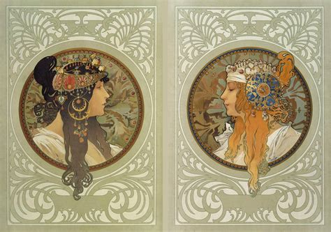 Alphonse Mucha Byzantine Heads 1897