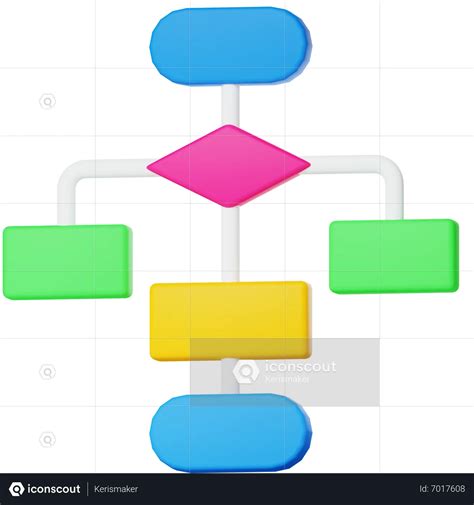Flowchart 3d Icon Download In Png Obj Or Blend Format