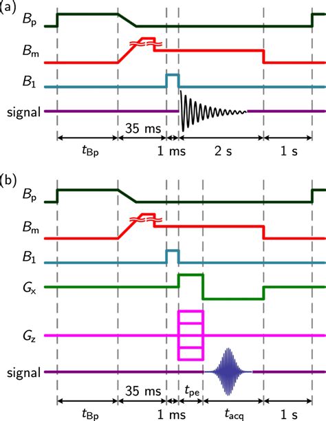 Pulse Sequences For The Microtesla P H2 Nmrmri Experiments A