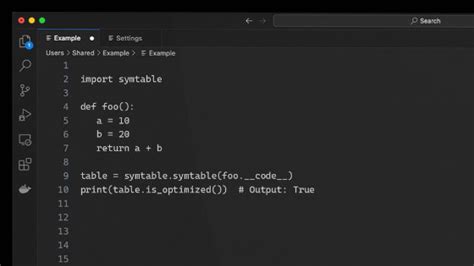Basic Example Of Symtable Symbol In Python
