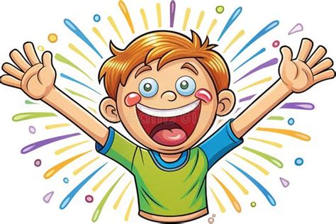 Animated Hooray Celebration Illustration A Bright And Colorful Cartoon