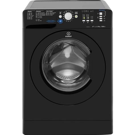 Indesit Innex XWA81252XK 8Kg Washing Machine with 1200 rpm - Black ...