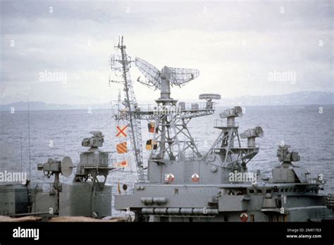 A Starboard Amidships View Of The Upper Decks On The Soviet Krivak Ii Class Guided Missile