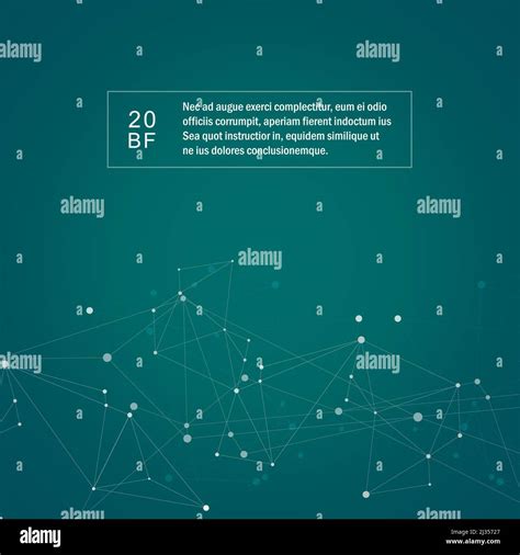 Abstract Molecular Science Connection And Technology Graphic Design
