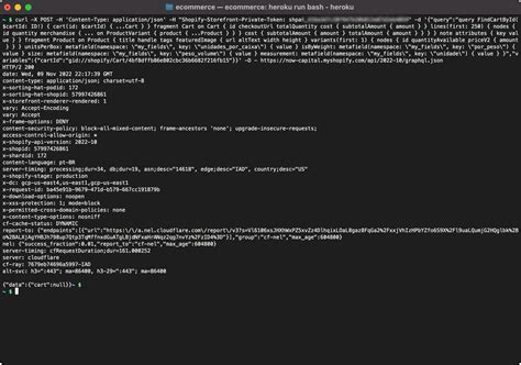 Cart Query Returns `null` Only On Heroku · Shopify Storefront Api Feedback · Discussion 152