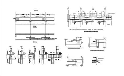 Beam Schedule And Constructive Structure Cad Drawing
