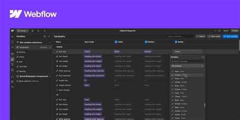 Webflow Introduces Variable Modes To Improve Responsive Design And