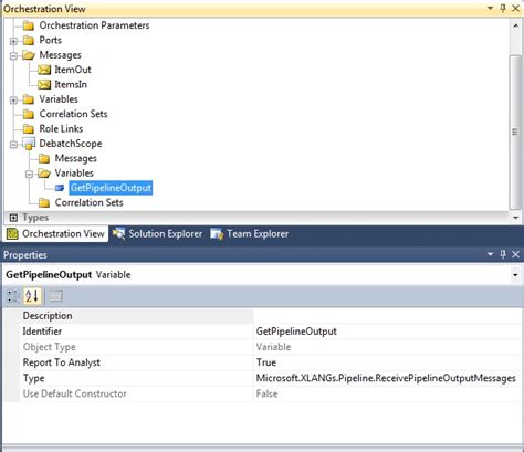 debatching splitting xml message in orchestration using defaultpipeline biztalk