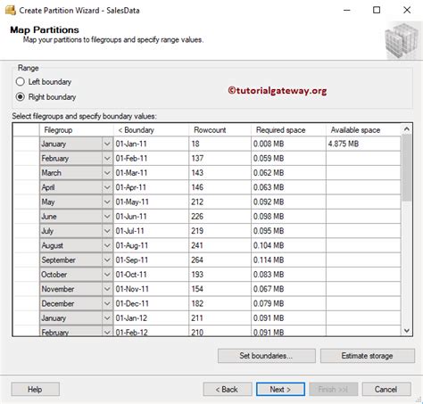 Table Partitioning In Sql Server
