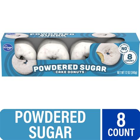 Kroger® Powdered Sugar Cake Donuts 8 Ct 12 Oz Frys Food Stores