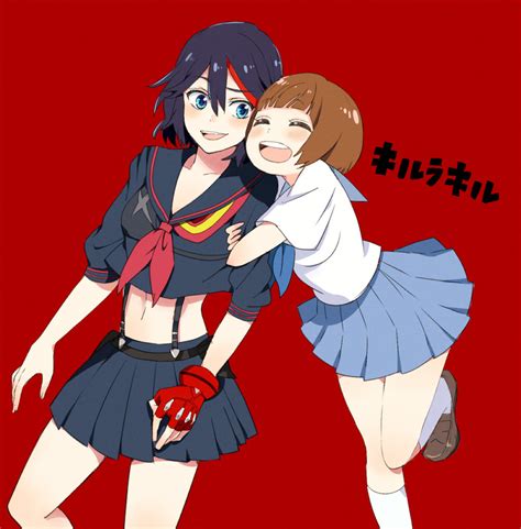 Matoi Ryuuko Senketsu And Mankanshoku Mako Kill La Kill Drawn By Amy Danbooru