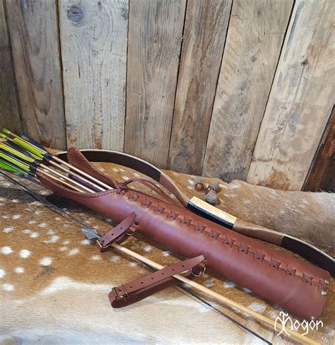Traditional Archery Side Quiver Leather Arrow Quiver Etsy