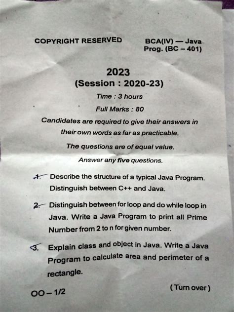 4th Sem Pdf Java Programming Language Area