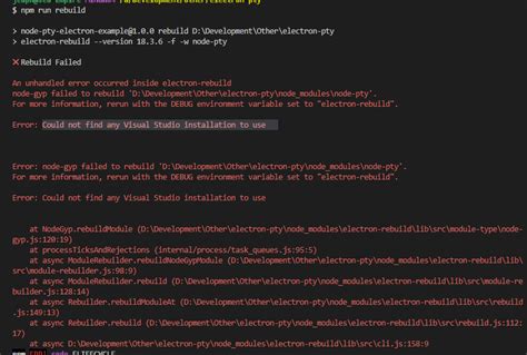 Could Not Find Any Visual Studio Installation To Use Issue Electron Rebuild Github