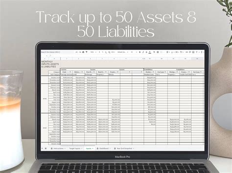Net Worth Tracker Spreadsheet Google Sheets Multi Year Assets And Liabilities Spreadsheet