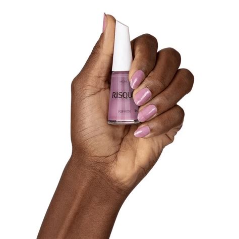 Esmalte Risqué Rosa Natural Pop Rose 8ml Risqué Fitarvida