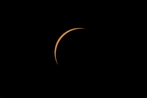 Thin Crescent Sun Sky And Telescope