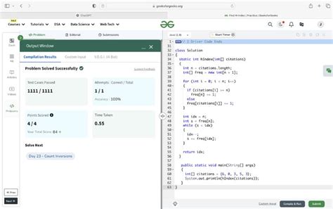 Gfg160 Geekstreak2024 Dsa Problemsolving Codingjourney R
