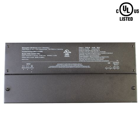 Ul Listed 24v 4x 96w 384w 0 10v Triac Dimmable Class 2 Led Driver