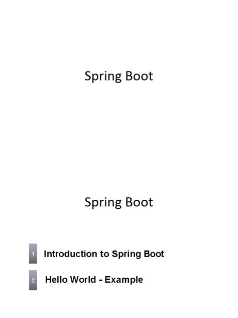 Springboot Notes Pdf