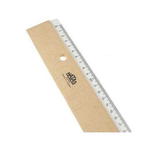 Hatas Tahta Cetvel 50 cm Cetvel Şablon Hatas