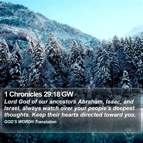 1 Chronicles 29 18 Gw Bible Images