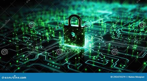 Cybersecurity And Data Protection Concept Generative Ai Stock Image Image Of Cyber Network