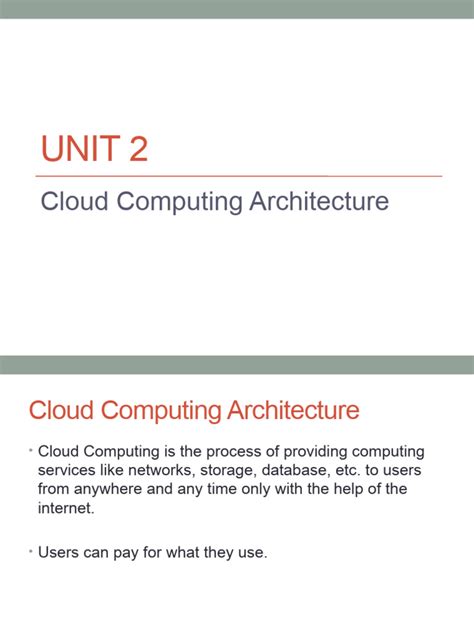 Unit 2 Cloud Computing Architecture Download Free Pdf Cloud
