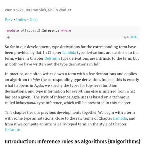 Inference Bidirectional Type Inference Nextjournal