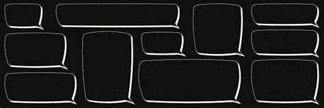 텍스트를 위한 빈 공간이 있는 정사각형의 직사각형 만화 말풍선 집합입니다 먼지의 질감 포스터를 만들기위한 흠집 만화 효과의 배너와 복고풍 스타일의 벡터 그림 0명에 대한