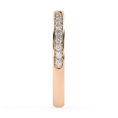 Diamond Wedding Ring Pave Set With Cross Detail Waldemar Jewellers