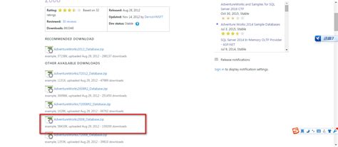 Sql Server 之adventureworks 2008 安 Csdn博客