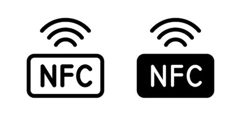 Premium Vector Nfc Icon Contactless Payment Symbol Wireless Nfc Payment Vector Illustration