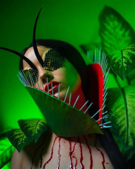 Venus Fly Trap Makeup Look Clever Halloween Clever Halloween