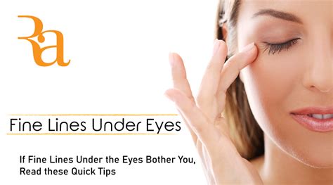 If Fine Lines Under The Eyes Bother You Read These Quick Tips Dr Rashmi Shetty