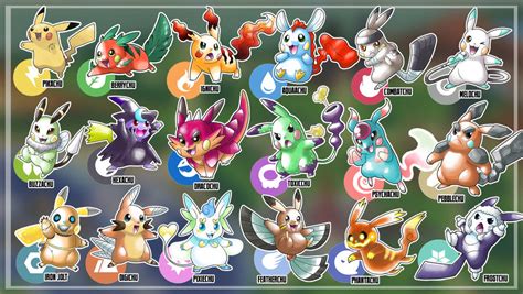 [open For Adopt] Pikachu Of All Types Og Pikachu By Mercuryballxfusions On Deviantart