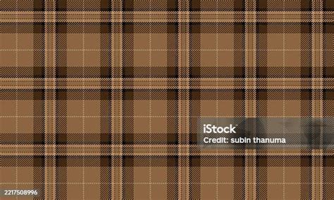 원활한 격자 무늬 패턴 베이지 갈색 검정 클래식하고 따뜻한 느낌 스커트 바지 및 캐주얼웨어 벡터 일러스트 레이 션과 같은 옷을 디자인하는 데 적합합니다 갈색에 대한 스톡