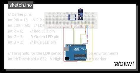 Motion Activated Lighting Arduino Wokwi Esp32 Stm32 Arduino Simulator
