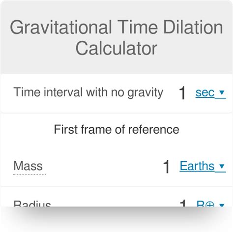 Gravitational Time Dilation