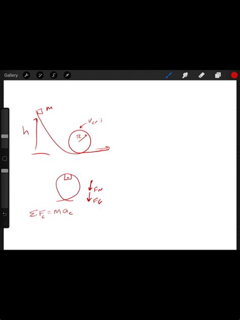 solved a block of mass m slides down a frictionless track then around the inside of a circular