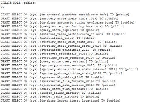 Sql Server Vulnerability Assessment Permissions Script Output Sql Server Consulting Straight